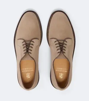 Brunello Cucinelli Suede Derby Shoes