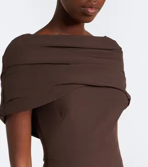 Safiyaa Loura Draped Peplum Gown