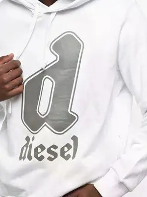 DIESEL® Logo Print Drawstring Hoodie