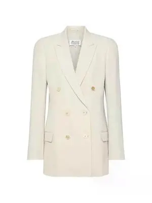 MAISON MARGIELA Double-breasted Blazer - White