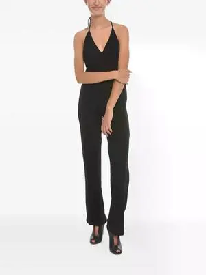 LAMA JOUNI Ribbed-knit Palazzo Pants