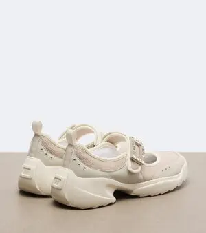 ROGER VIVIER Viv On The Run Embellished Mary Jane Sneakers