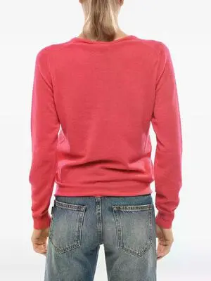 Malo Crew Neck Long Sleeve Sweater - Pink