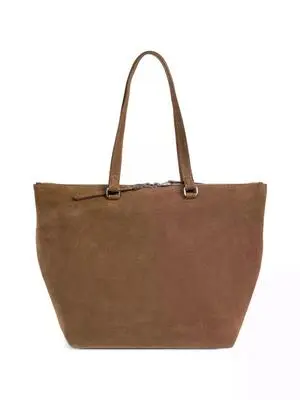 DIESEL® 1dr Debossed-logo Suede Tote Bag