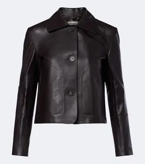 ARMA Coffee Bean Leather Jacket - Brown