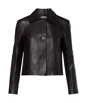 ARMA Coffee Bean Leather Jacket - Brown