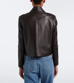 ARMA Coffee Bean Leather Jacket - Brown