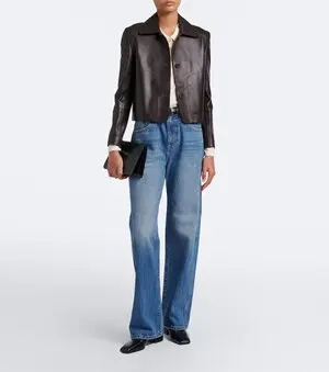 ARMA Coffee Bean Leather Jacket - Brown