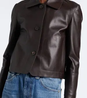ARMA Coffee Bean Leather Jacket - Brown
