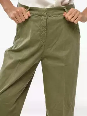True Royal High-waisted Trousers With Pressed Crease