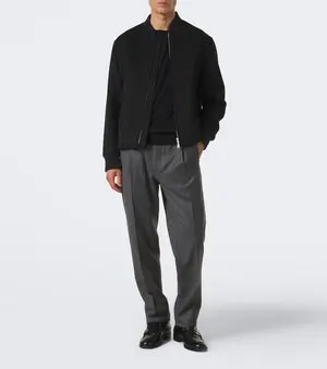 LARDINI Wool And Cashmere Slim Pants