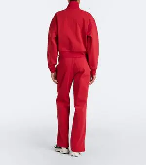 Adidas By Stella McCartney Recycled Polyester Jersey Sweatpants - Red