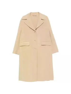 Ermanno Scervino Single-breasted Flap-pocket Coat - Neutrals