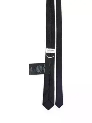 Saint Laurent Monogram Silk Tie