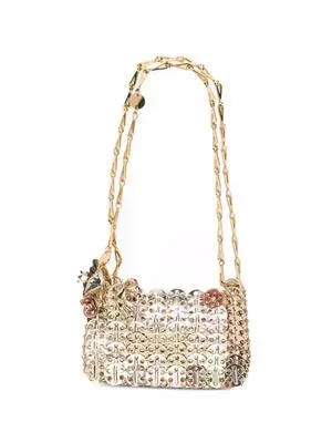 Rabanne 1969 Flower-charm Shoulder Bag - Gold
