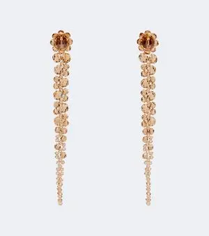 Simone Rocha Crystal-embellished Drop Earrings - Beige