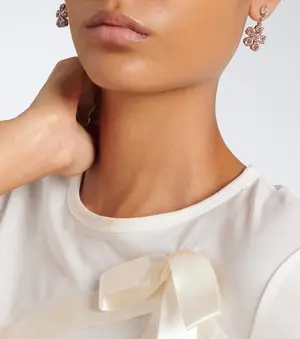 Simone Rocha Crystal-embellished Drop Earrings - Pink