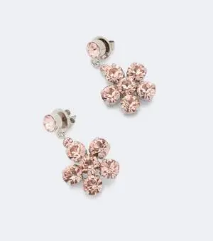 Simone Rocha Crystal-embellished Drop Earrings - Pink