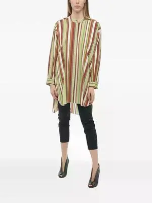 MR.MRS SHIRT Asymmetric Striped Blouse