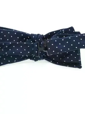 Corneliani Polka-dot Silk Bow Ties