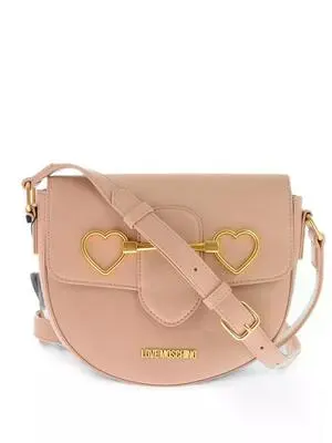 Moschino Heart-clasp Satchel Bag - Neutrals