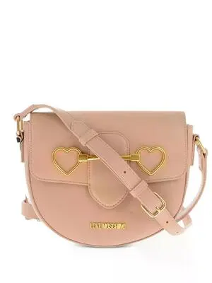Moschino Heart-clasp Satchel Bag - Neutrals