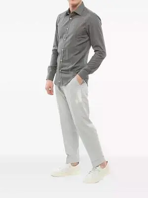 Brian Dales Polka-dot French-collar Shirt
