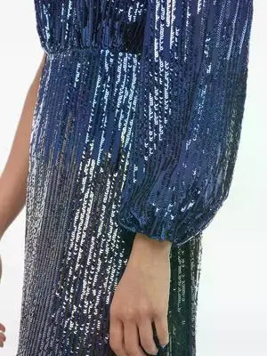 Rixo One-shoulder Sequin Embellished Midi Dress