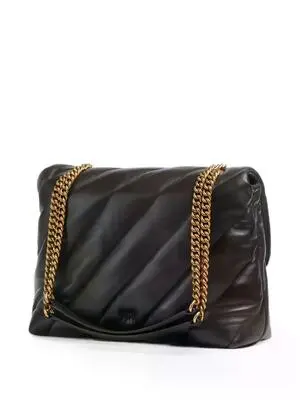 Pinko Large Love Puff Quilted Shoulder Bag - Brown
