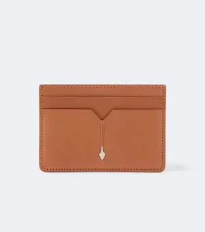 JACQUES MARIE MAGE Theodore Leather Card Holder - Brown