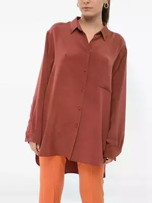 SUPER BLOND Patch-pocket Shirt - Brown