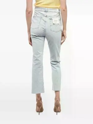 SEVEN Raw-hem Flared-leg Cropped Jeans