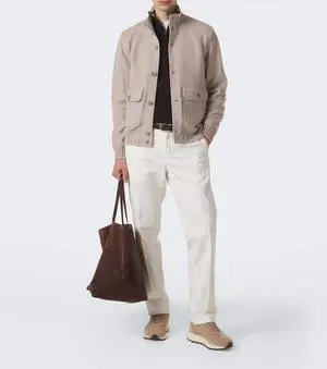 Fedeli Suede Trimmed Sneakers