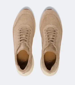 Fedeli Suede Trimmed Sneakers