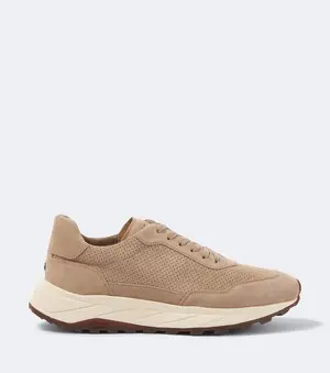 Fedeli Suede Trimmed Sneakers