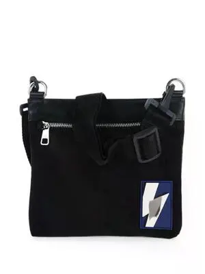 Neil Barrett Logo-patch Shoulder Bag - Black
