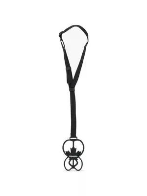 Dsquared2 Maple-leaf Adjustable-strap Phone Holder - Black