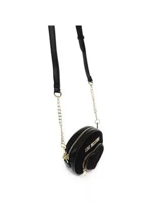 Moschino Heart Pocket Round Mini Crossbody Bag