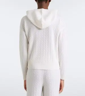 Eleventy Cable-knit Cashmere Hoodie