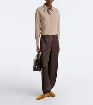 Vince Crinkled Pliss� Balloon Pants