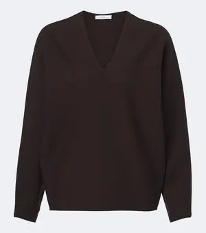 Max Mara Ribbed Wool-blend Sweater - Brown