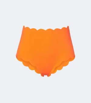 Marysia Santa Monica Scalloped Bikini Bottoms - Orange