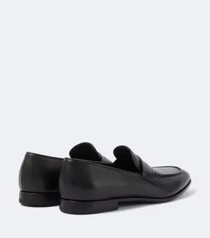 Canali Leather Penny Loafers