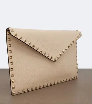 Valentino Garavani Rockstud Large Leather Pouch