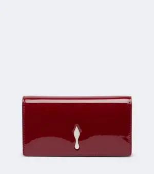 CHRISTIAN LOUBOUTIN Bettina Small Patent Leather Clutch - Red