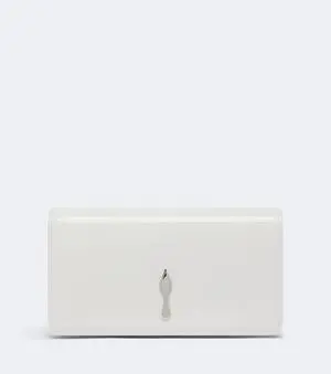 CHRISTIAN LOUBOUTIN Bettina Small Patent Leather Clutch - White