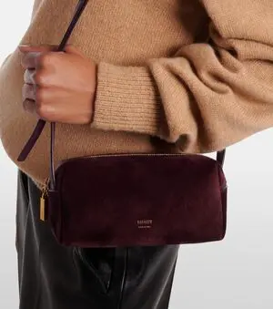 Khaite Kye Mini Suede Crossbody Bag
