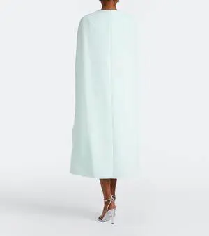 Safiyaa Oria Caped Crêpe Midi Dress