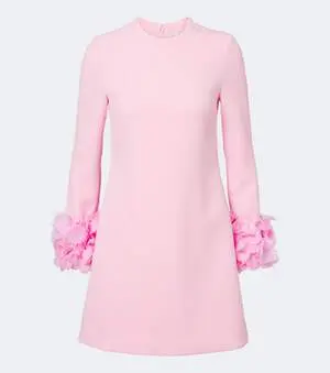Safiyaa Reffie Floral-appliqu� Cr�pe Minidress - Pink