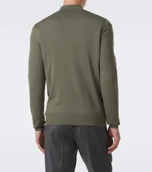 Canali Virgin Wool Polo Sweater
